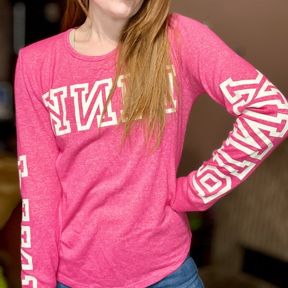 Victoria's Secret | Tops | Victorias Secret Pink Fitted Shirt With ...